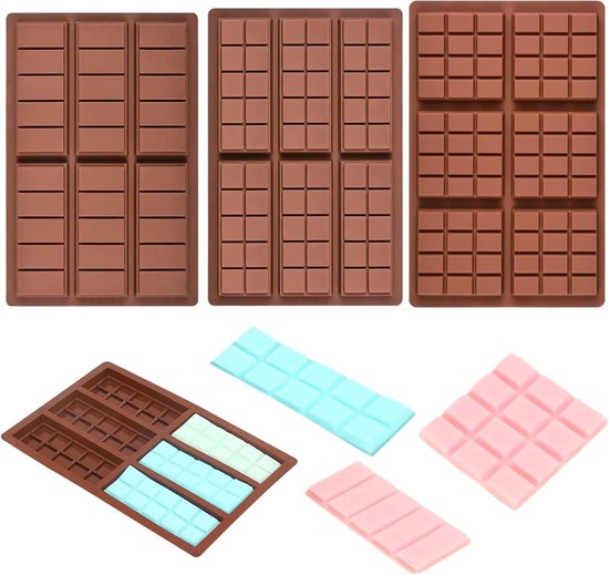 Chocolade vorm siliconen - Gietvorm voor 3 stuks chocoladevormen - BPA ...