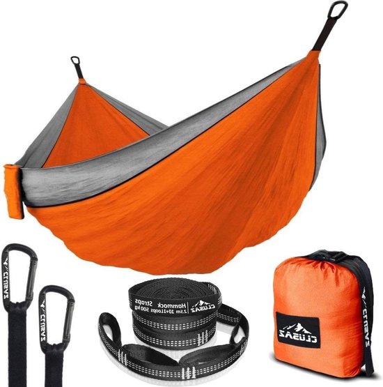 Dubbele Hangmat 300 x 200 cm - Draagbare Swing Hangmatten Met Boom ...