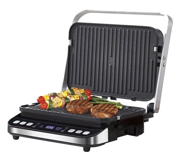 Elektrische Contact Grill - Tosti Apparaat - Panini Grill - Uitneembare ...
