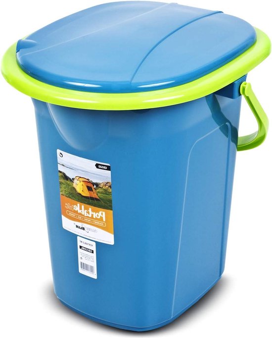 Campingtoilet 19 liter - Mobiele toiletemmer voor op reis - Camping ...
