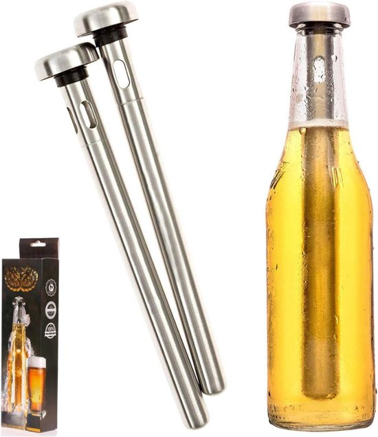 2 Stuks Bier Chiller Stick - Draagbare RVS Koelstaven Voor Directe ...
