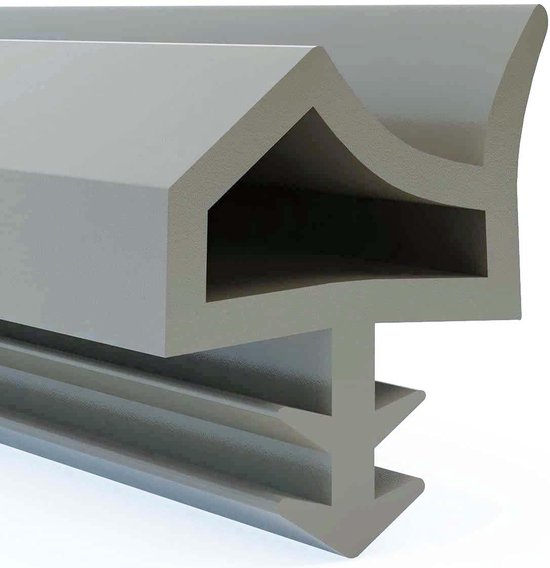 Rubberen Deurafdichting - Vleugeldichting voor Deurkozijnen en Ramen - 5m (10m Grijs) | bol