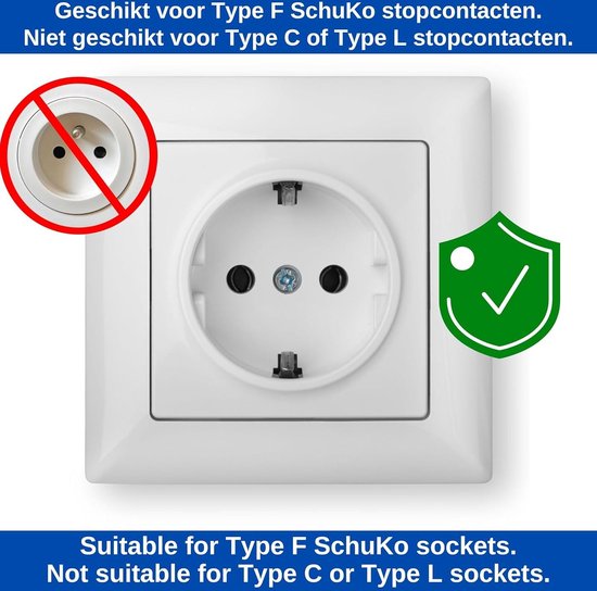 Stopcontact beveiliging kinderbeveiliging zonder lijm - 20 stuks - Wit ...