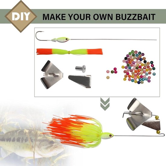 Inline Spinner Bait Trout Bait - Buzzbaits Lure Box 228pcs | bol