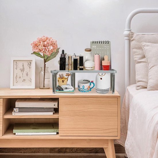 Uitschuifbare plankinzet keukenkast - organizer voor badkamer en ...