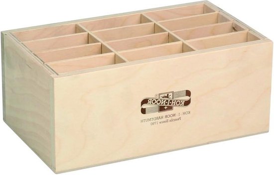 Houten pennendoos brush box - opbergdoos voor penselen | bol