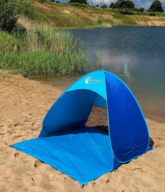 Zonwerende Strandschelp UPF50+ Pop-up Strandtent met Draagtas en ...