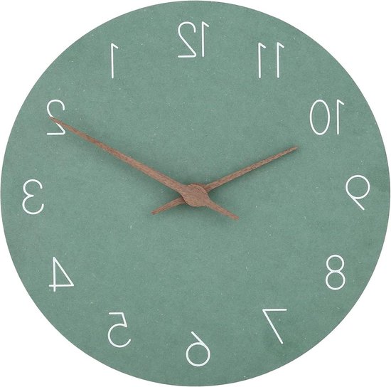 Wandklok industrieel modern 30 cm kwarts groot - zonder tikkende geluid ...