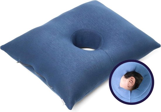 Oor Piercing Kussen met Oorgat voor Slapen - Pijnloos Oorkussen voor Zijliggers -... | bol