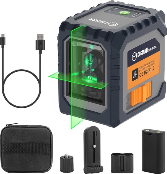 Niveau laser rechargeable avec ligne transversale auto-nivelante et ...