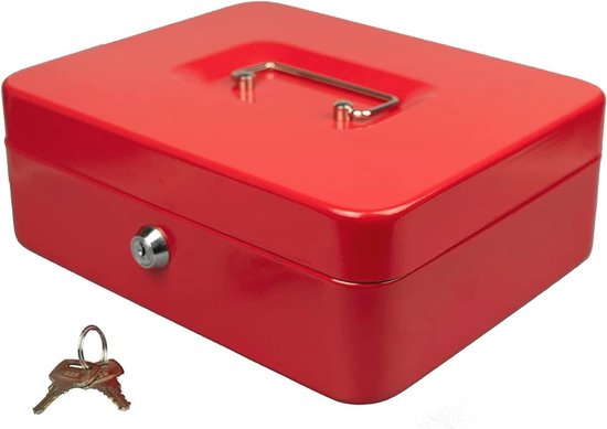 Stalen Petty Cash Box met Sleutels en Veranderingslade - Veilige ...