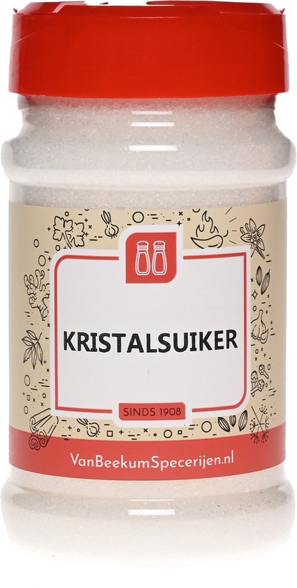Van Beekum Specerijen - Kristalsuiker - Strooibus 320 Gram | bol