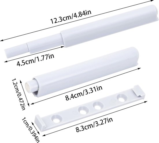 Push to Open Deuropener met Softclose, Magnetische Druksluiting voor ...