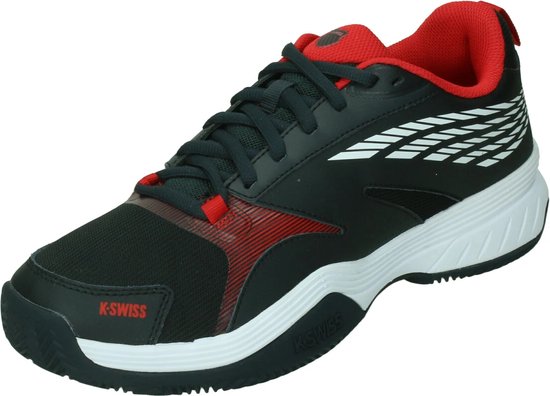 K-Swiss Speedex HB Tennisschoen - Mannen - Maat 43 - Zwart/Rood/Wit | bol