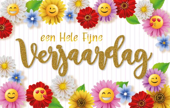 Wenskaart | 6 stuks | Foam 3D een hele fijne verjaardag | bol