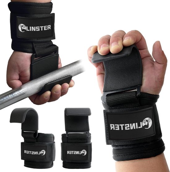 Krachttraining haak - paar trekhulp met neopreen - 9 cm breed ...