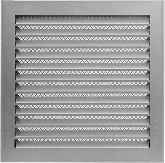 Metalen rooster 300x300mm zink - MRF3030Zn | bol