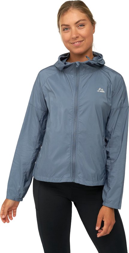 DANISH ENDURANCE Windjack - Outdoorjas - Lichtgewicht - Ademend - Dames - Blauw - Maat L | bol