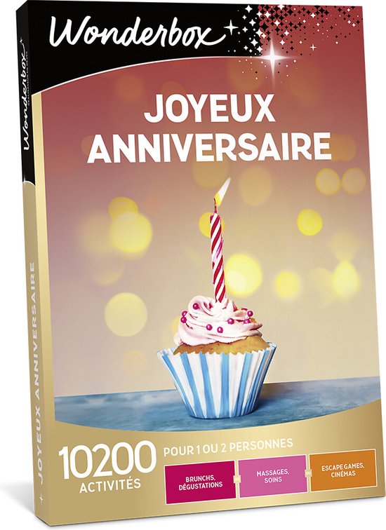Cadeau Wonderbox Coffret - Joyeux anniversaire | bol