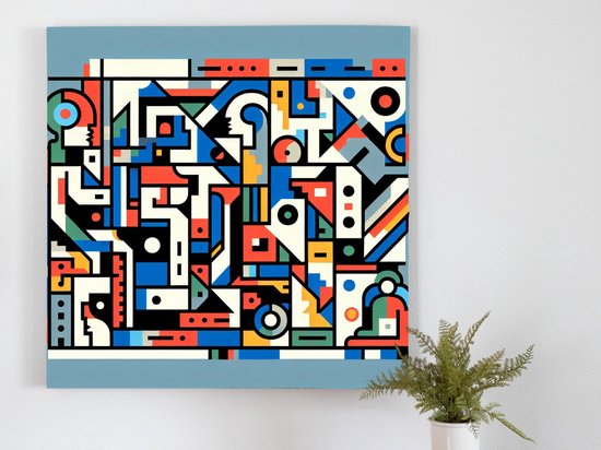 Pixel art picasso schilderij | Picasso's abstracte meesterwerk in pixel ...