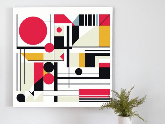Modern mondriaan schilderij | Abstracte geometrie: een eigentijds ...