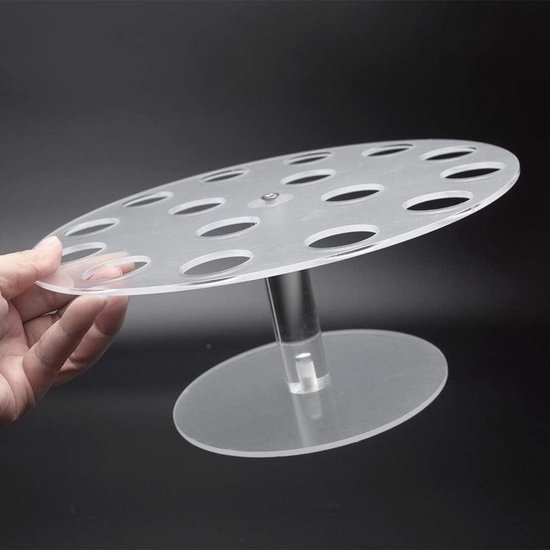 16 Hole Transparent Acrylic Cone Holder - Eco-friendly Food Display ...