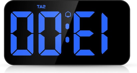 Digitale wandklok met 108 inch LED-groot display - datum tijdgeheugen ...