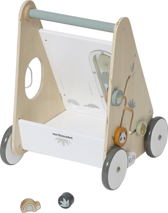 Vertbaudet Loopwagen met remmen HANOП van FSC®-hout | bol