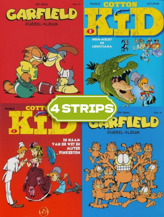 4 verschillende Stripboeken - Humor Avontuur Strippakket - Stripboek ...