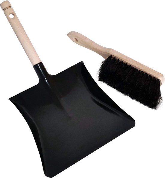 Stoffer en blik - Veegplaat en natuurlijk haar handveger veegset ...