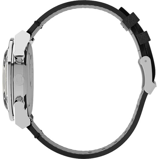 Timex Q Chronograph TW2V42700 Horloge - Leer - Bruin - Ø 40 mm | bol.com