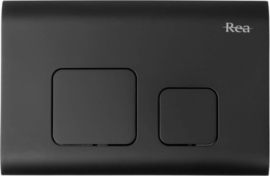 REA Drukplaat Type F - Rechthoek - 250 x 165 mm - Mat Zwart | bol.com