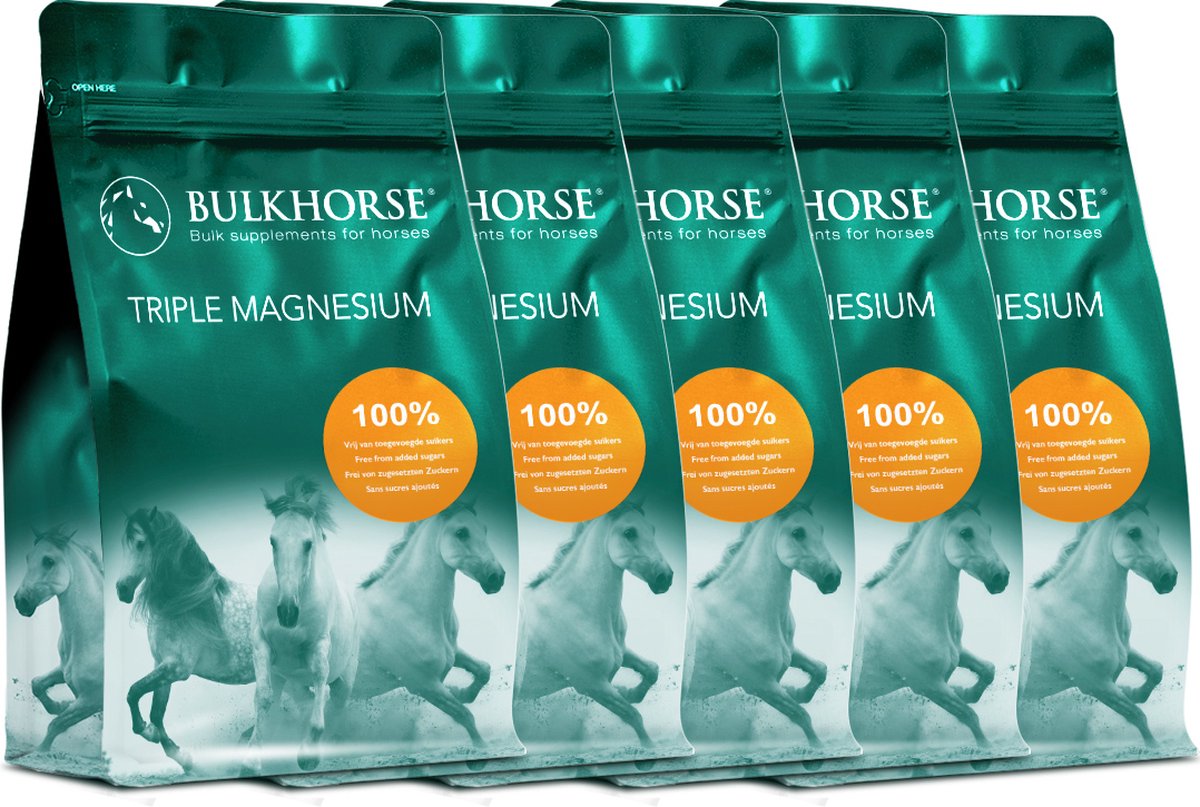 5 x Triple Magnesium paard 1000 gram | bol.com