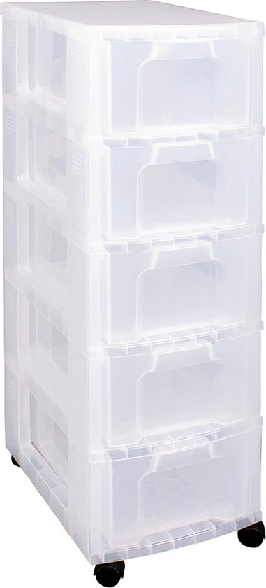 Really Useful Box ladenblok 5 x 12 l, transparant | bol