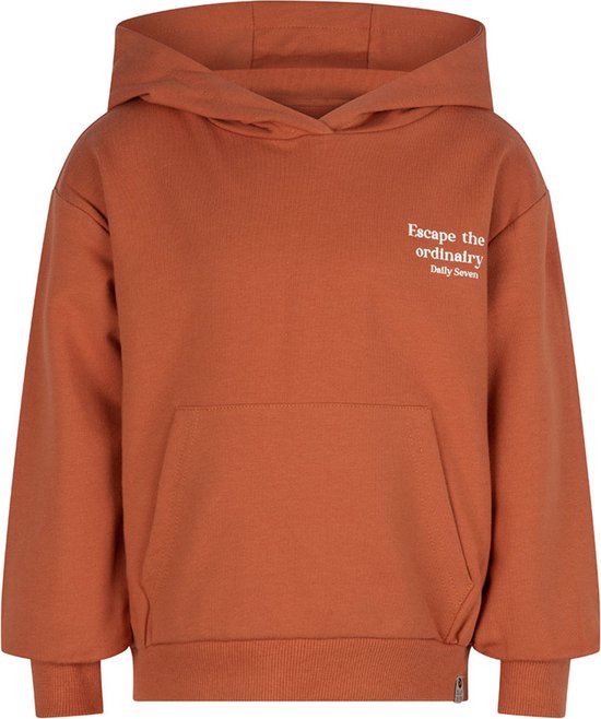 Daily7 meisjes hoodie Escape Ordinairy Dusty Terra Cotta | bol.com