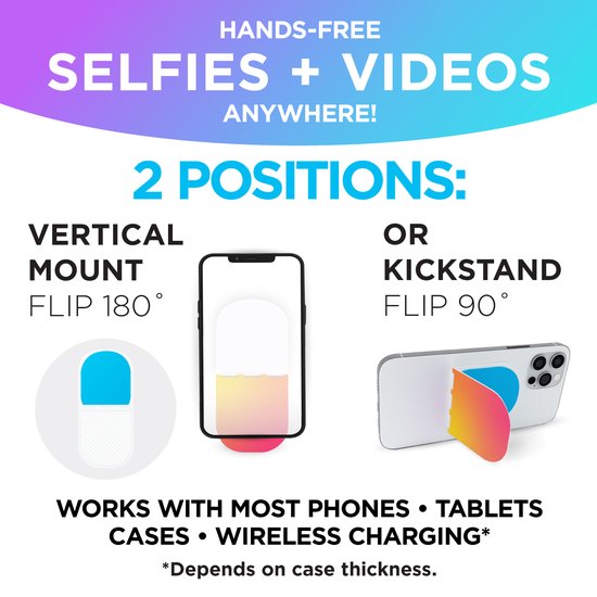 Flipstik V2 - De innovatieve selfiestick en mobiele telefoonhouder - je ...