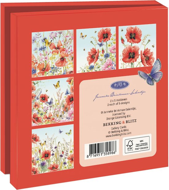 Bekking & Blitz - Wenskaartenmapje - Set Wenskaarten -Museum kaarten - Kunstkaarten -... | bol