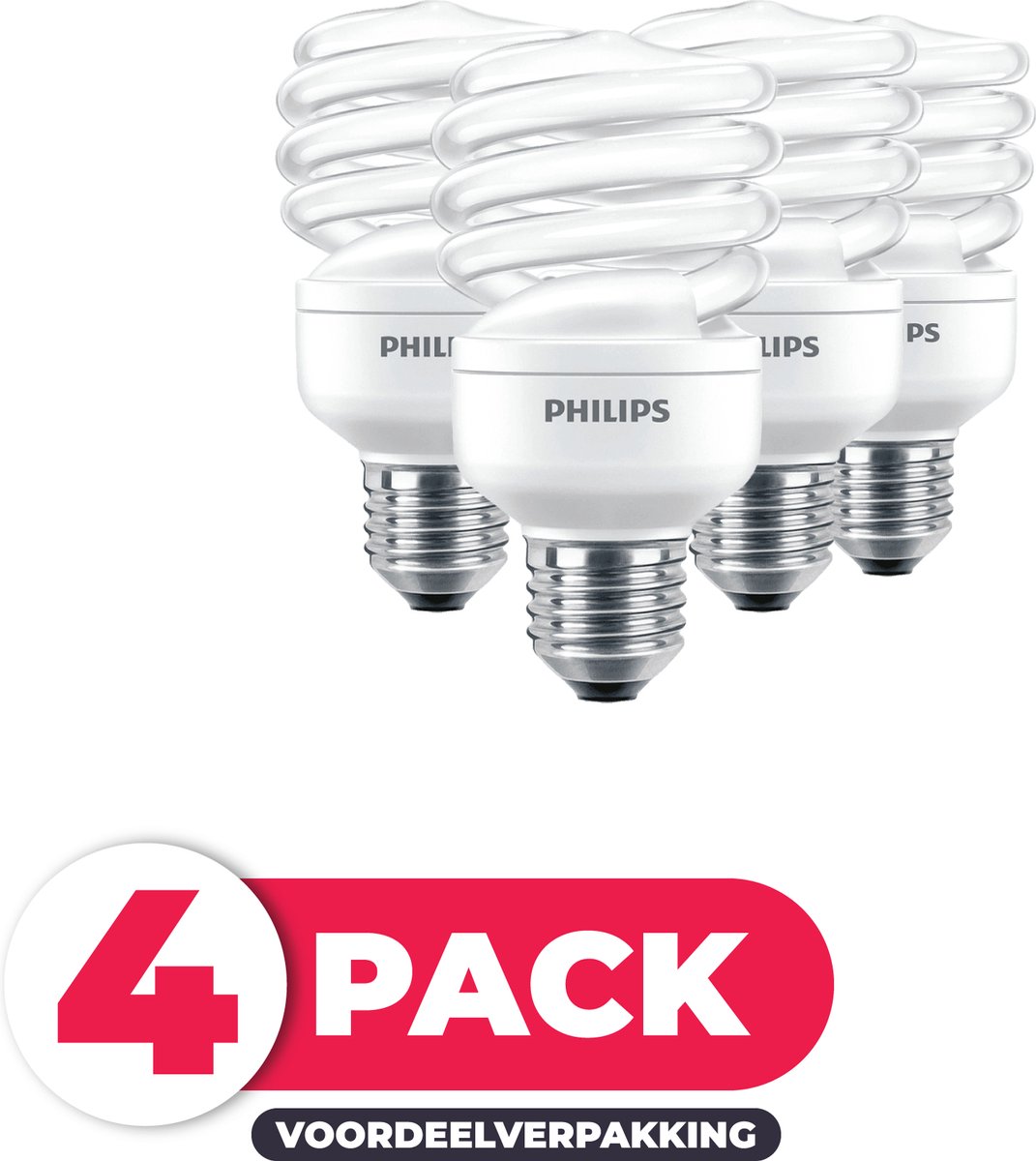Philips Spiraal Spaarlamp E27 - 15W (70W) - Daglicht - Niet Dimbaar - 4 ...