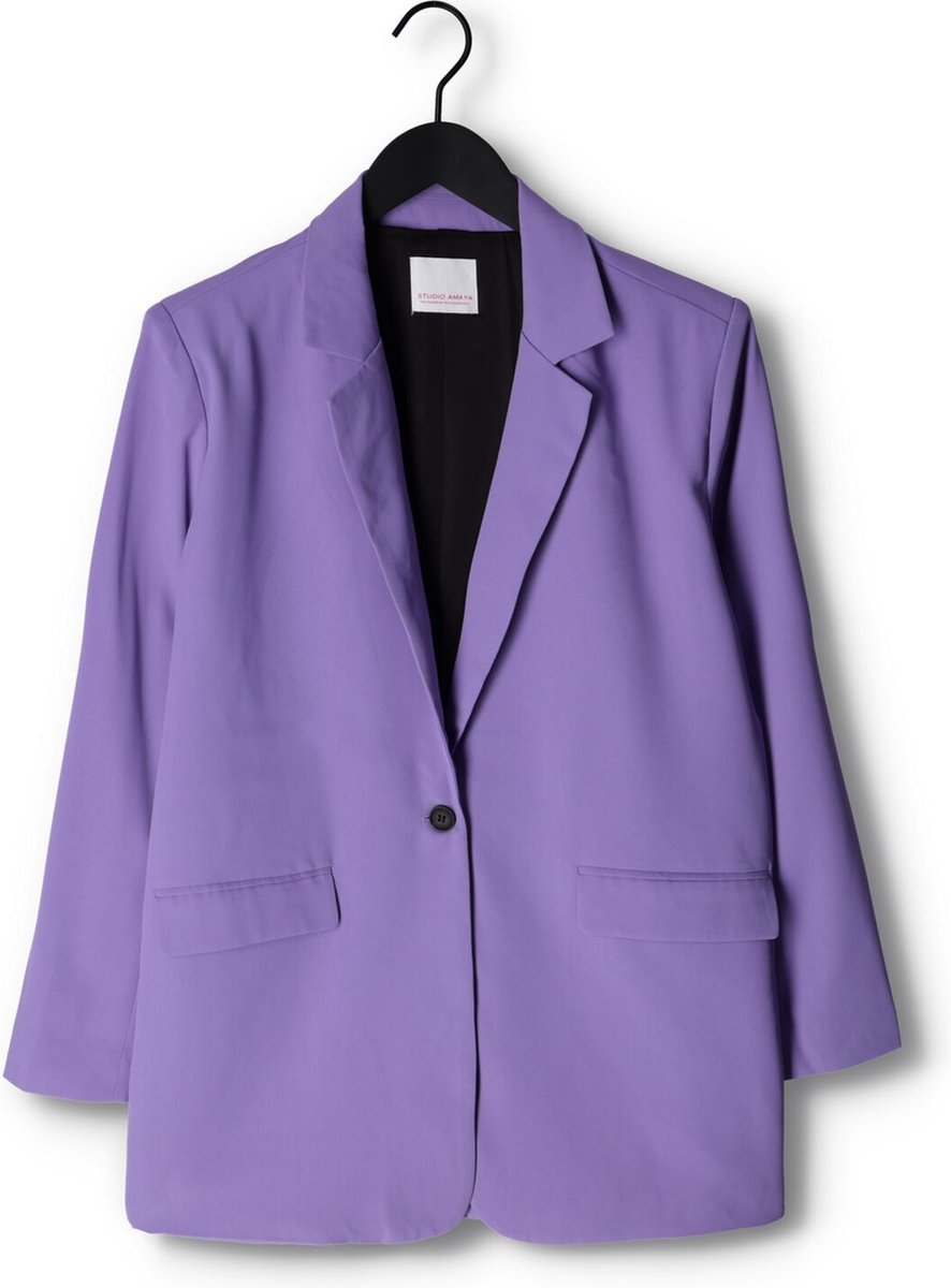 Studio Amaya Noa Blazer Blazers Dames - Paars - Maat S | bol.com