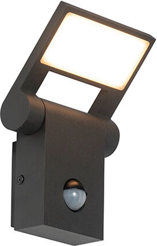 Lumière Wandlamp buiten met sensor Damien Antraciet - buitenlamp met ...