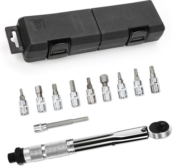 Momentsleutel 5 - 25 Nm 1/4" inch wielmoersleutel Dopsleutels ADAPTER ...