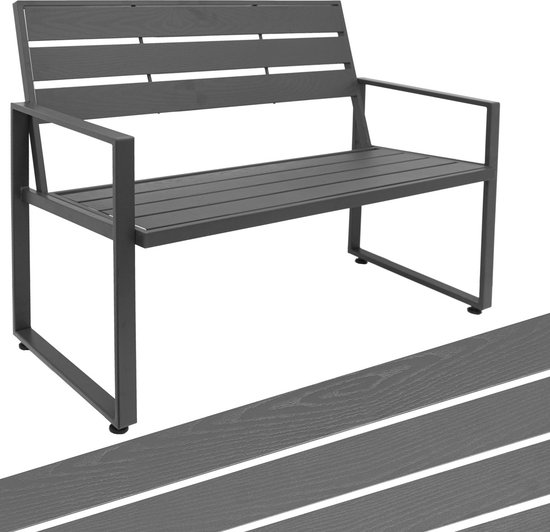 Metalen Tuinbank - 111x65x83 Bank voor 2 Personen - IJzeren Bankje ...