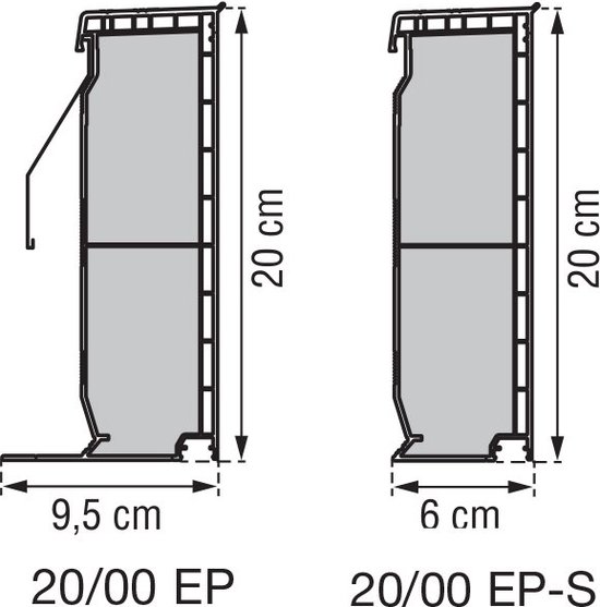pvc-opstand 20/00 EP met flens 0400 x 1000 mm | bol.com
