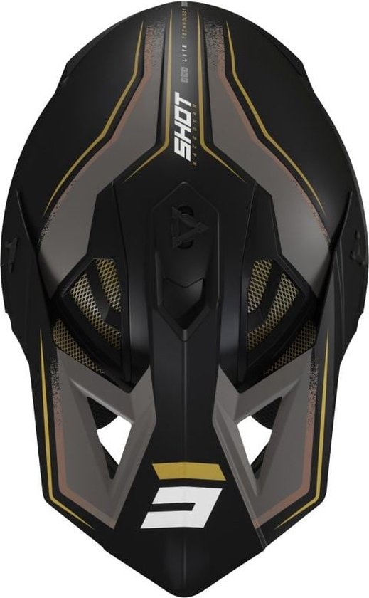 SHOT Lite Prism Zwart Goud Mat Crosshelm XL | bol.com