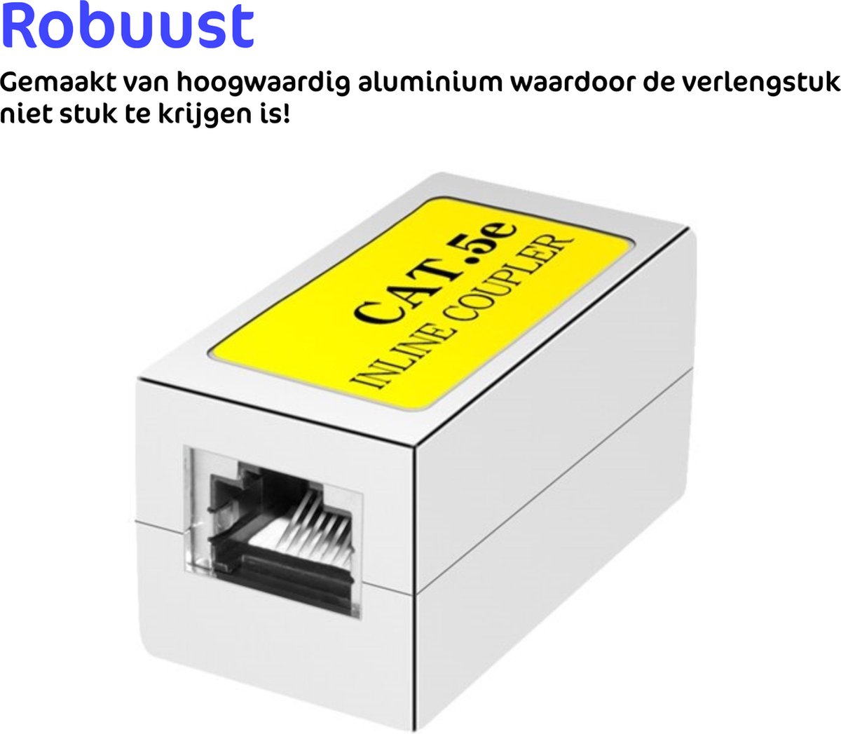 RJ45 Koppelstuk - UTP Koppelstuk - CAT5e adapter - Verlengstuk ...
