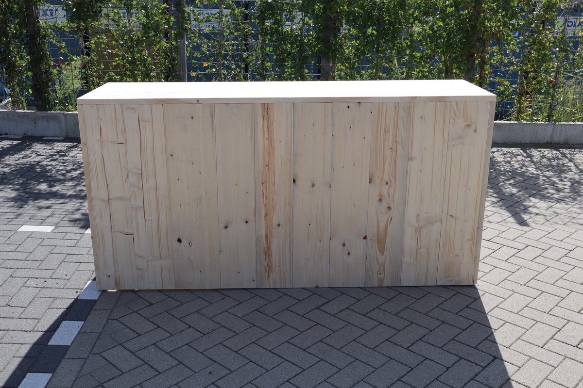 Balie “Roma Luxe” van nieuw steigerhout – Steigerhouten bar – Toog van ...