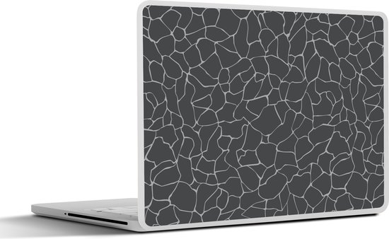 Laptop sticker - 15.6 inch - Design - Geometrie - Zwart - 36x27,5cm ...