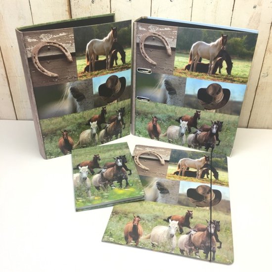 Ringmap A4- wilde paarden collage - 2ringen | bol.com