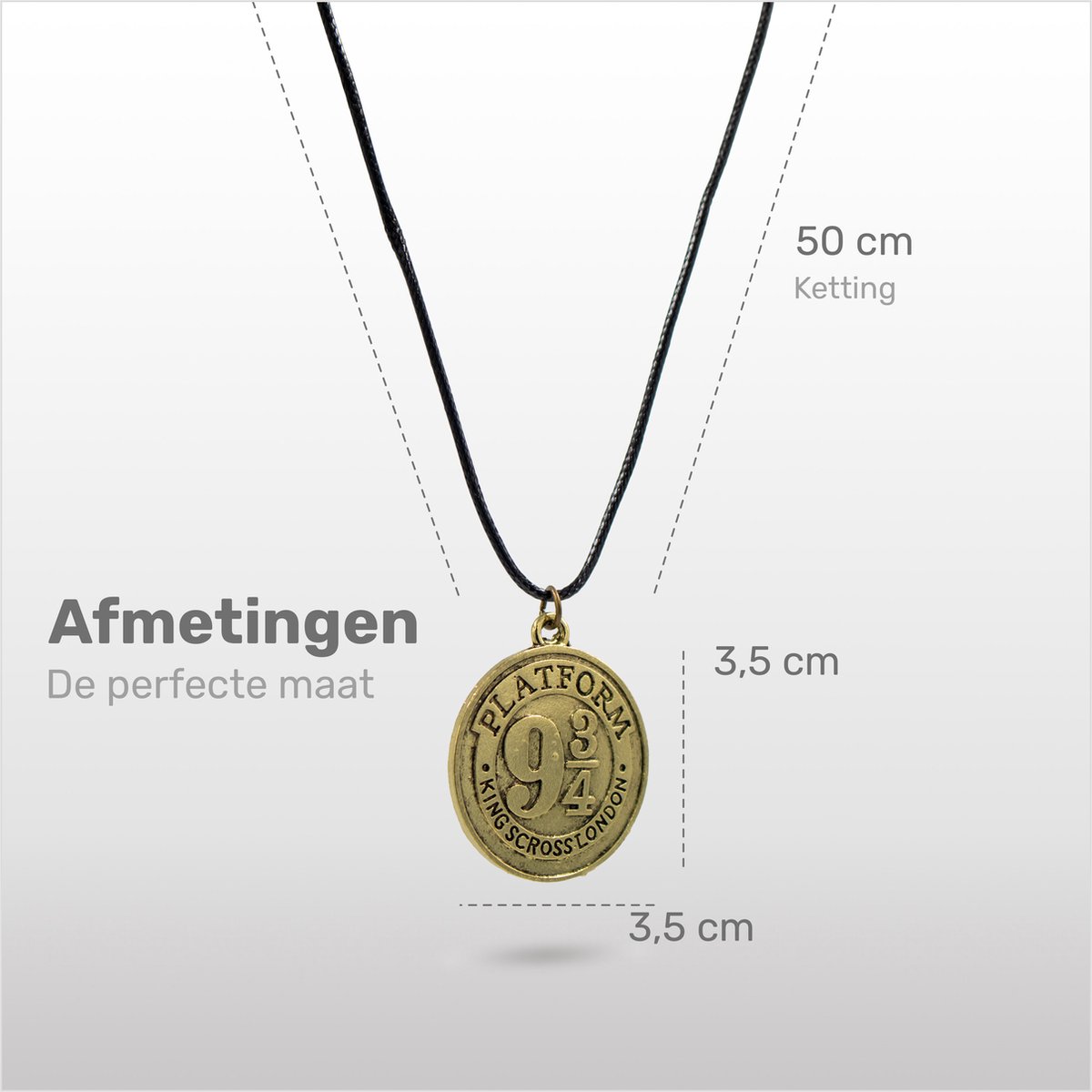 Harry Potter - 9 3/4 Platform - Ketting - Sieraden - Kleding - Time ...
