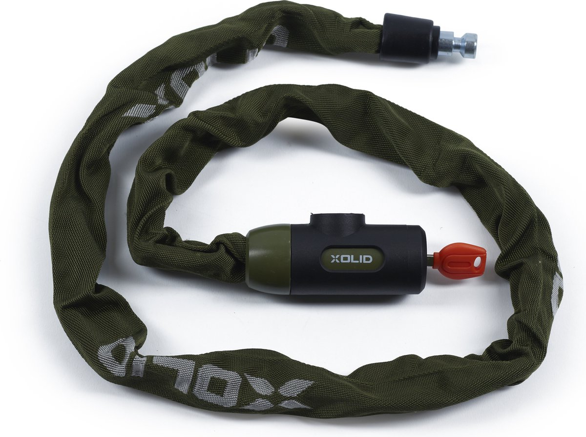 Xolid Kettingslot Fiets - Army Green Fietsslot Ketting - Slot 120CM ...